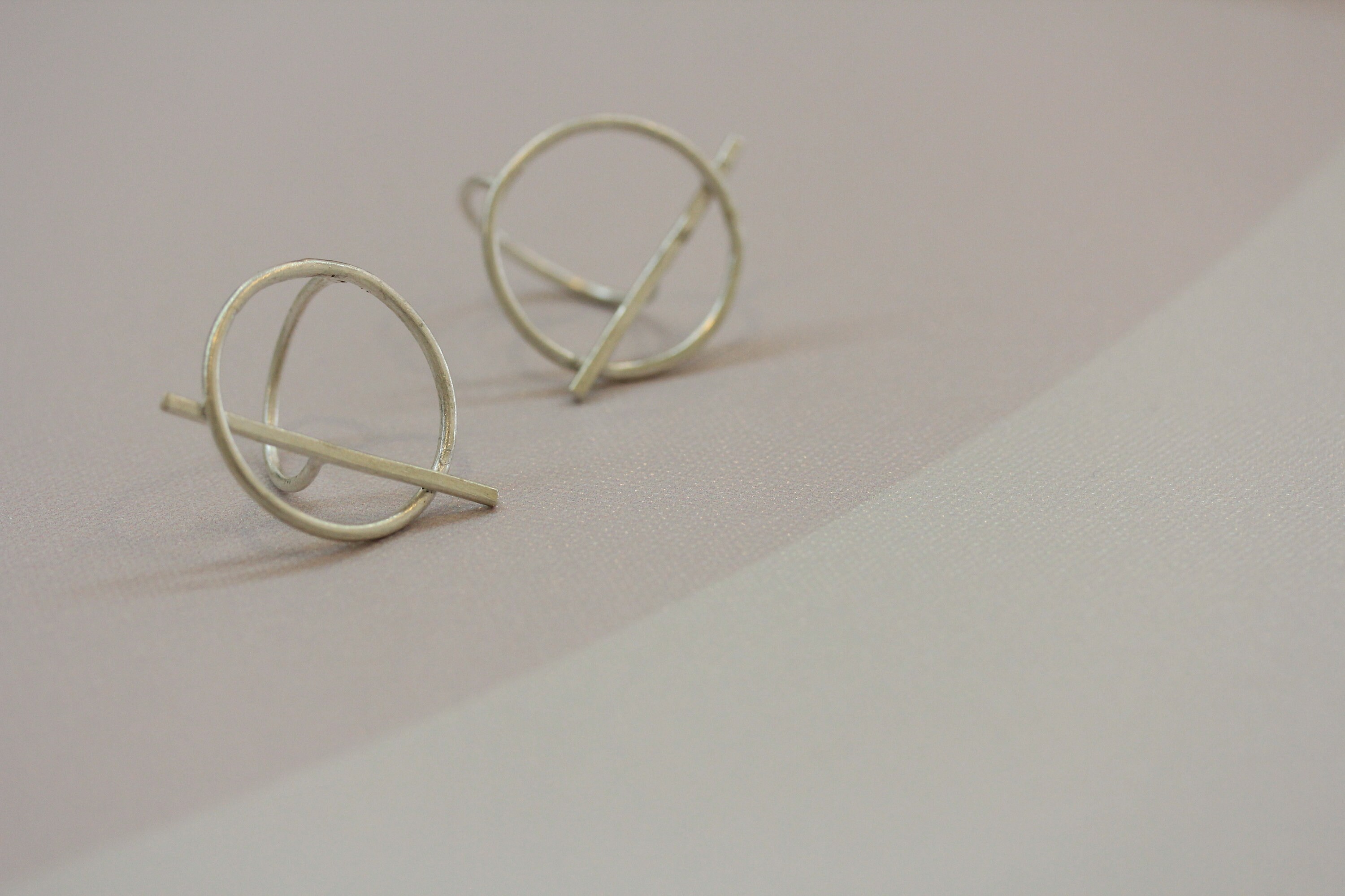 Handmade Oversize line Through Circle Ring STR15 - Etsy UK