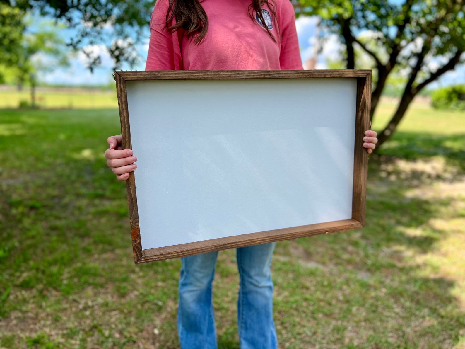 Large Wood Sign, Blank Signs, Customizable Sign, Blank Wood Framed Sign ...