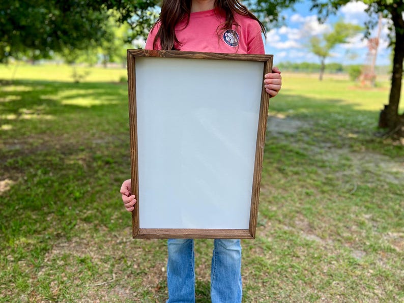 Large Wood Sign, Blank Signs, Customizable Sign, Blank Wood Framed Sign ...