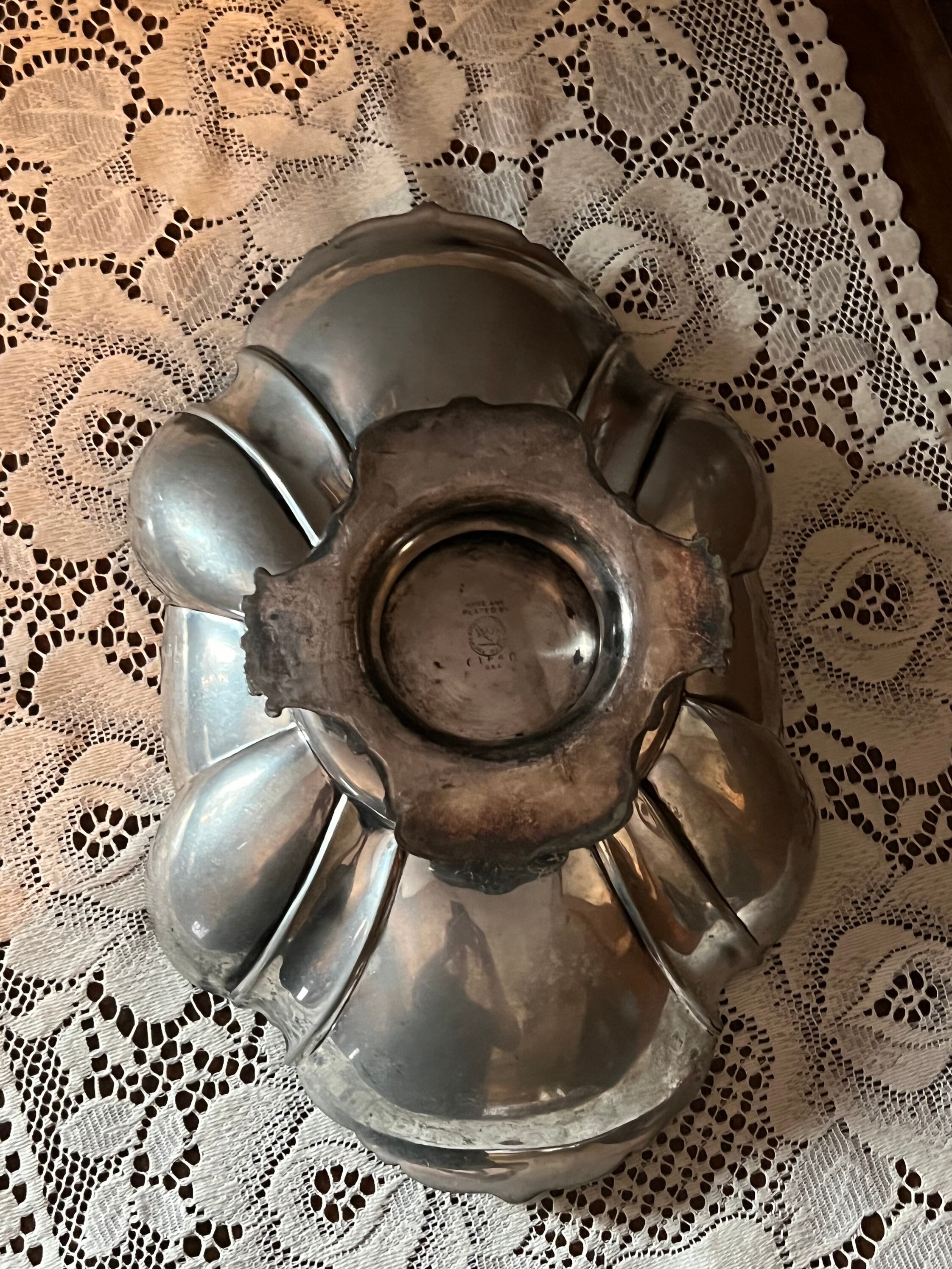 Vintage Meriden Silver Fruit Bowl - Etsy