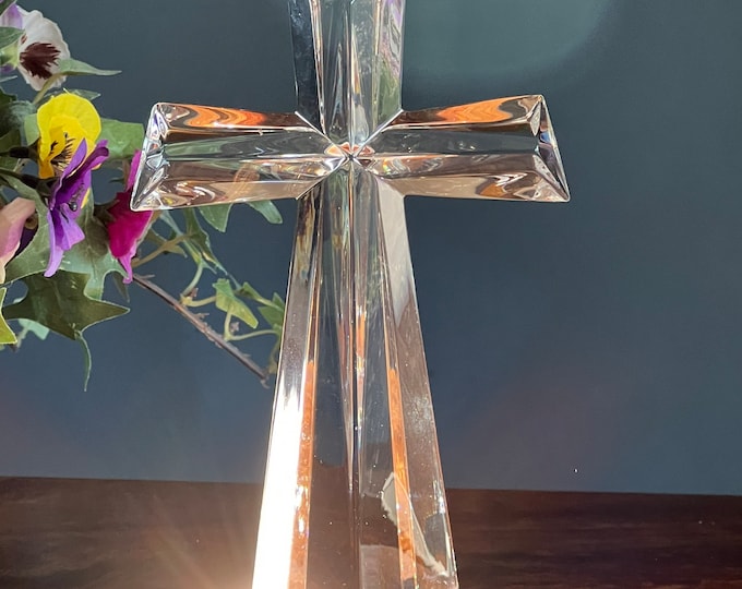 Teleflora 24% Lead Crystal Cross - Etsy