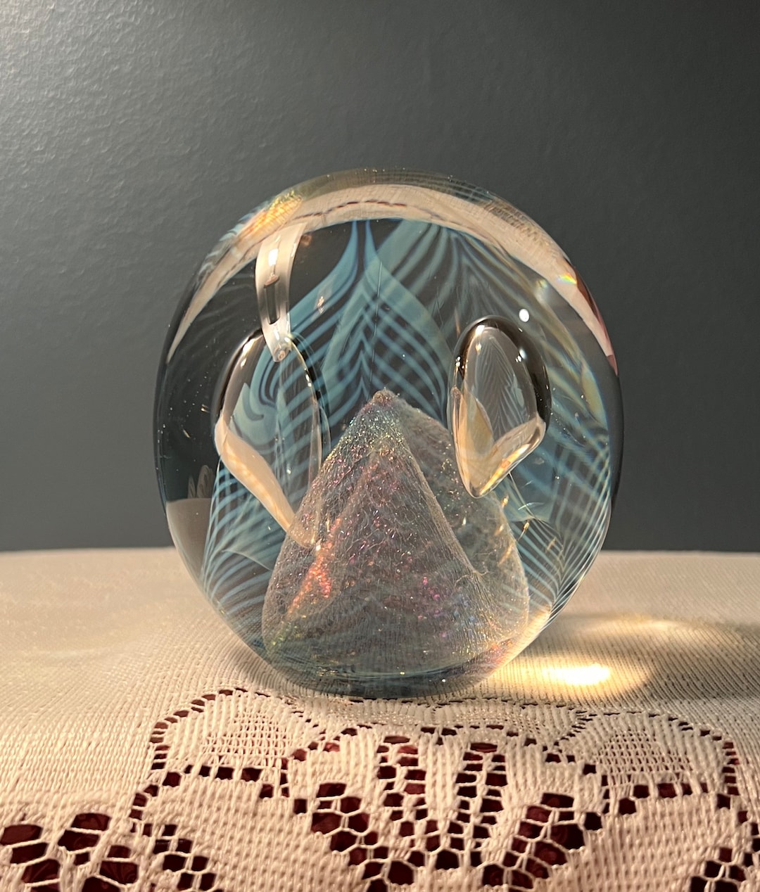 Flawless Eickholt Glass Paperweight - Etsy