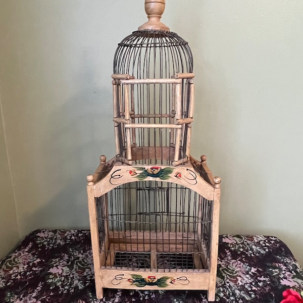 Wooden Bird Cage - Etsy