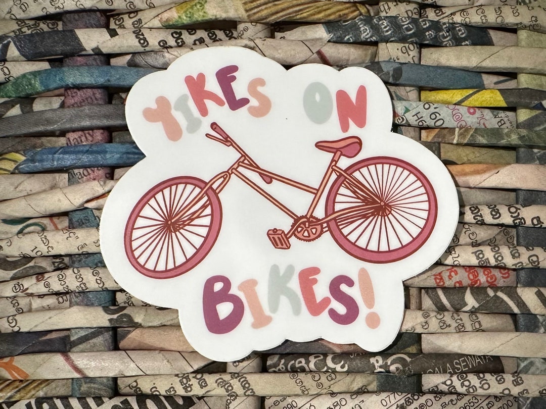 Yikes on Bikes Vinyl Sticker - Etsy