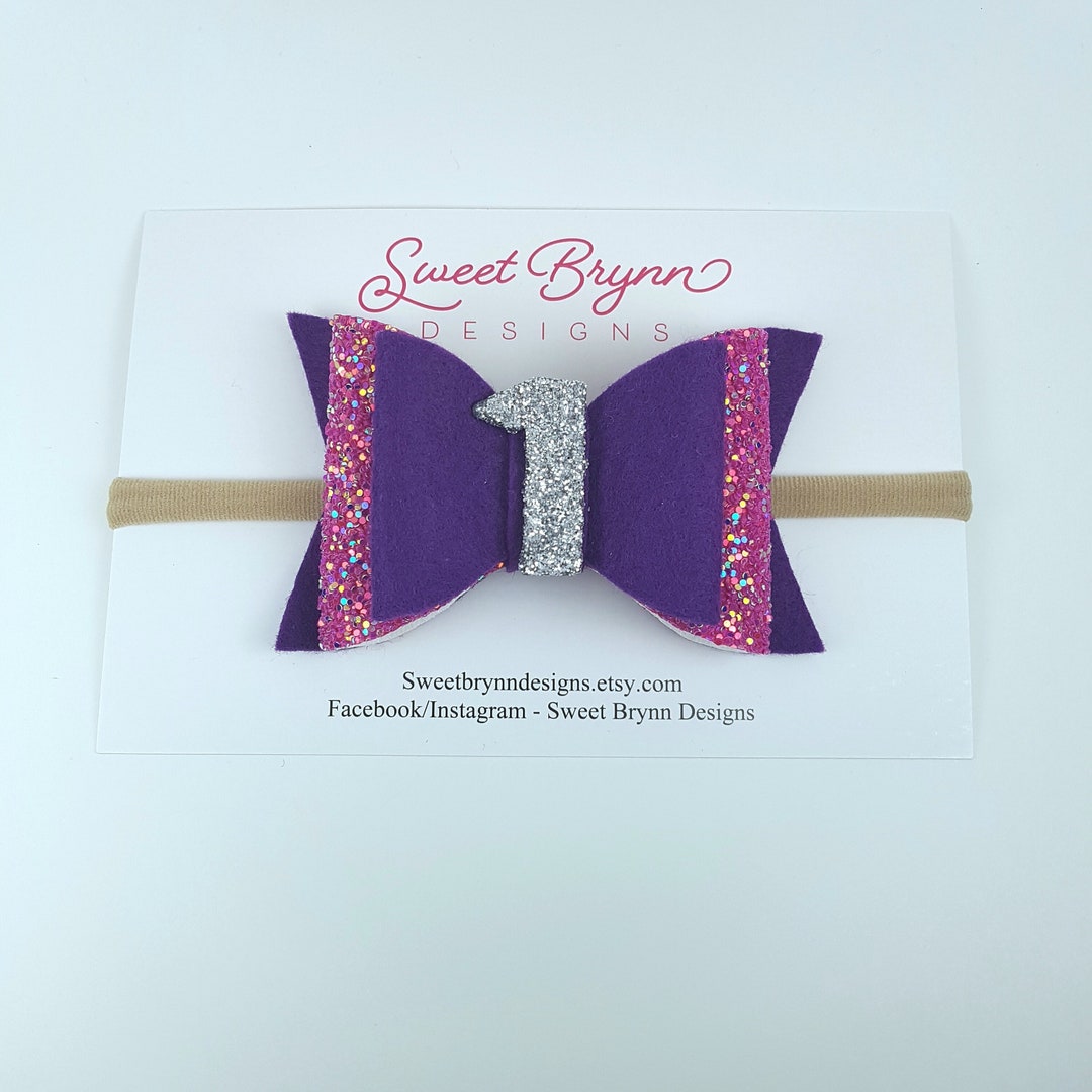 Birthday Smash Bow, First Birthday Hair Bow, Birthday Hair Bow ...