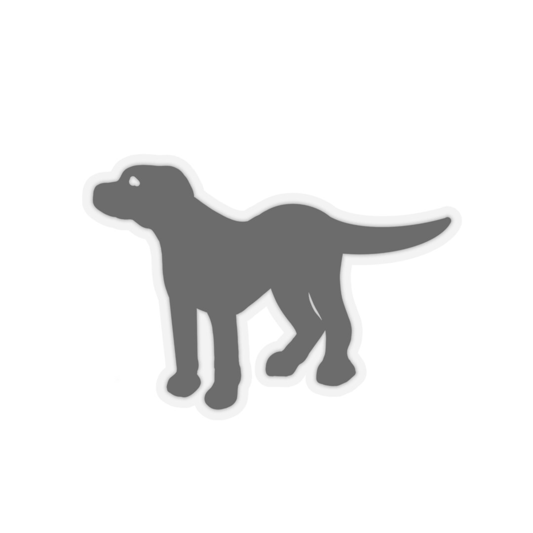 Black Dog Fill Sticker - Etsy