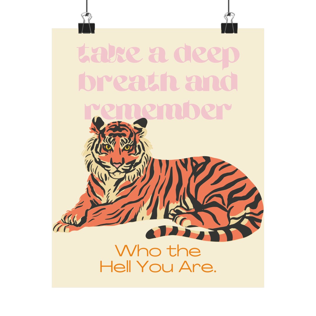 Take a Deep Breath Matte Vertical Poster - Etsy