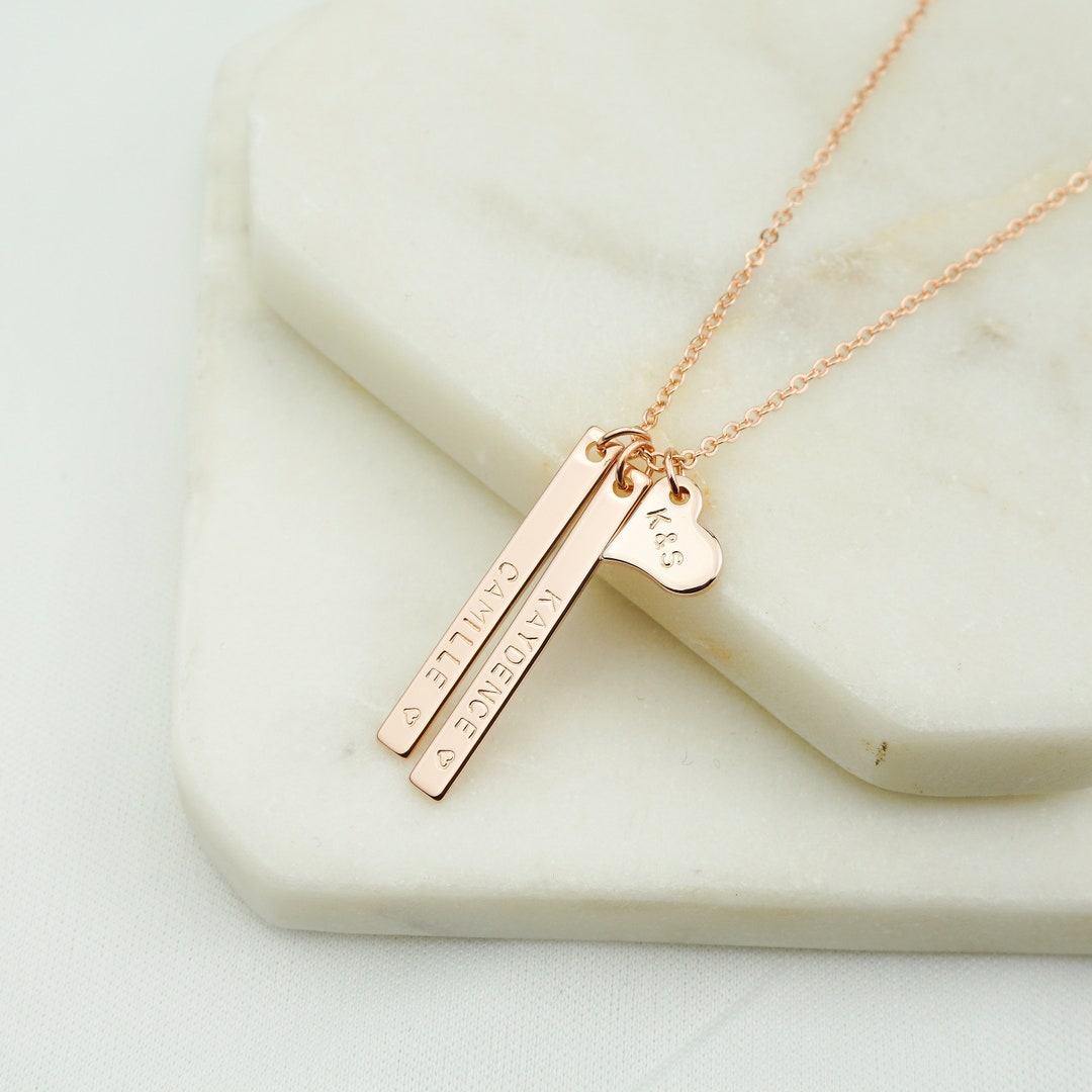 Personalized Family Necklace, Custom Family Necklace, Kids Names and ...