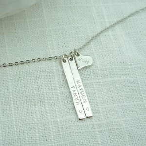 Personalized Family Necklace, Custom Family Necklace, Kids Names and ...