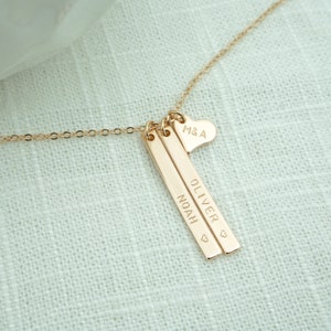 Personalized Family Necklace, Custom Family Necklace, Kids Names and ...