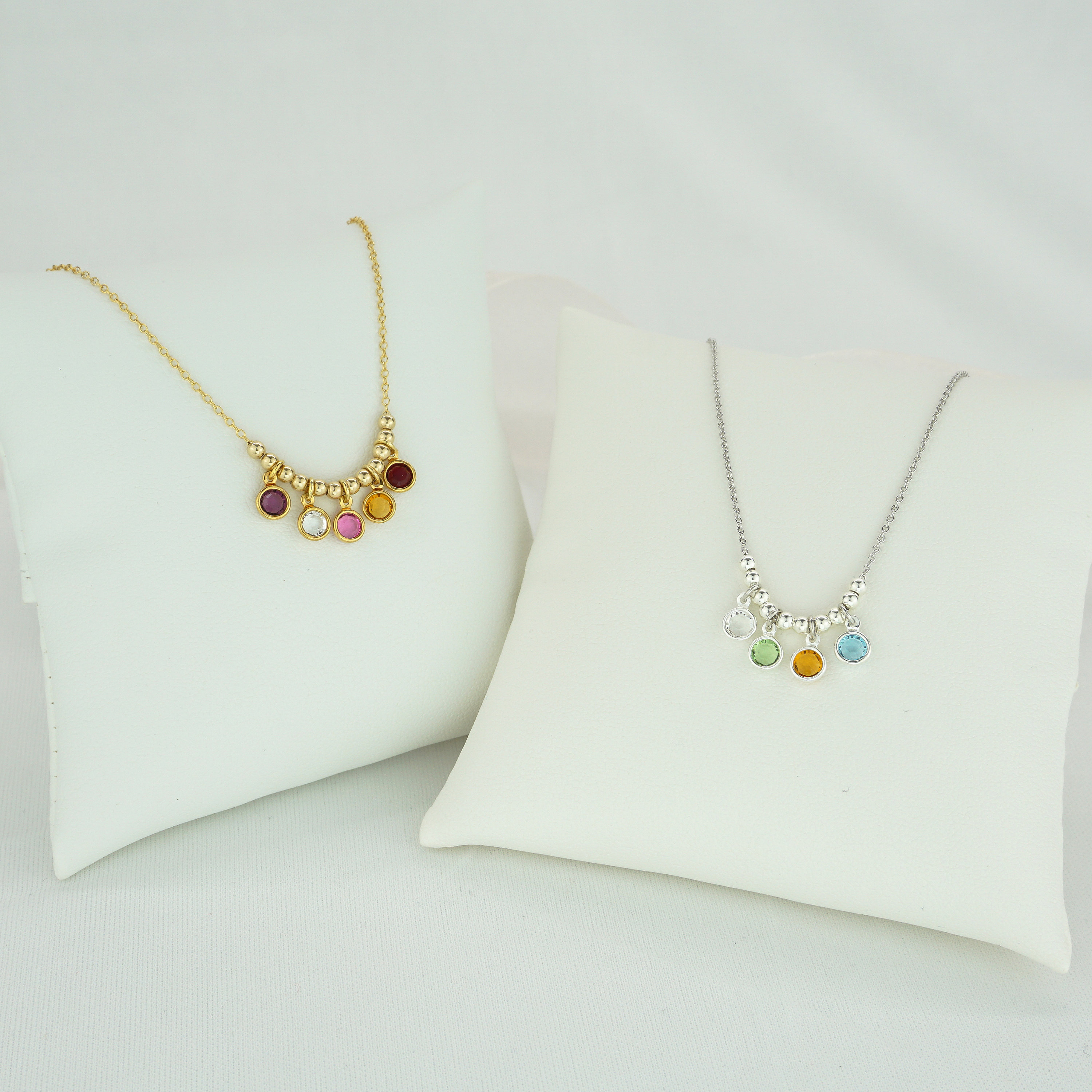 Dainty Birthstone Necklace Family Birthstone Necklace Kids - Etsy