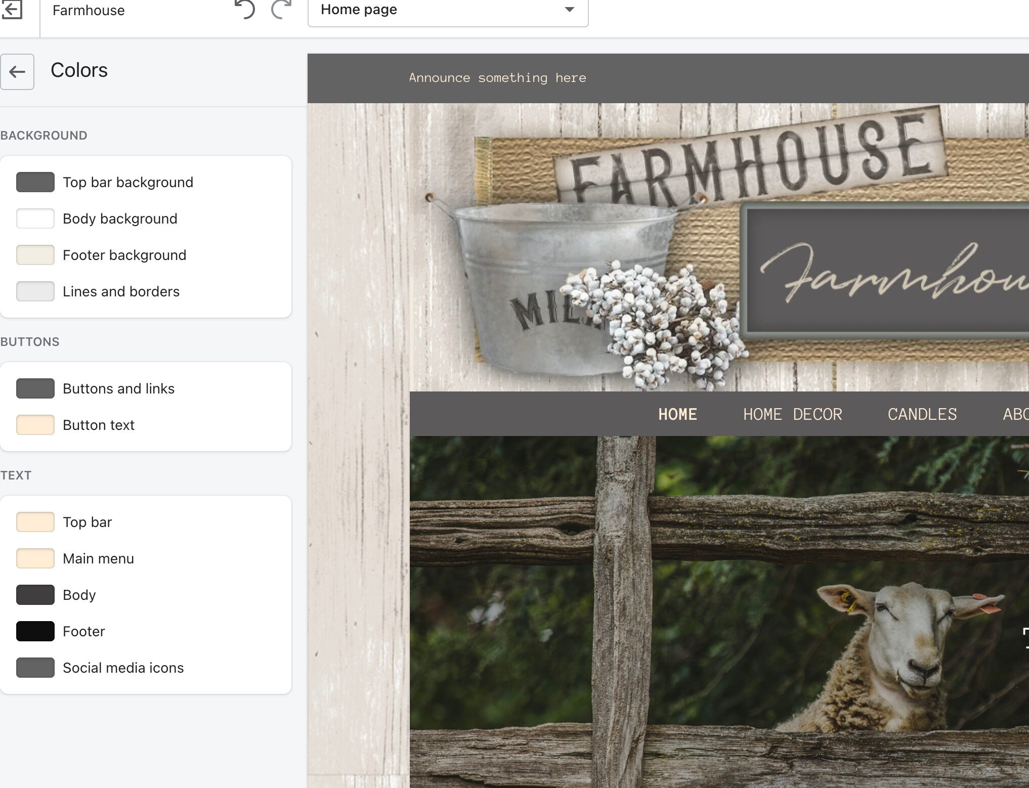 Farmhouse Shopify Theme Website, Store, Boutique Primitive Country ...