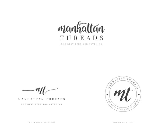 Threads Logo set logo design brand logo package business | Etsy
