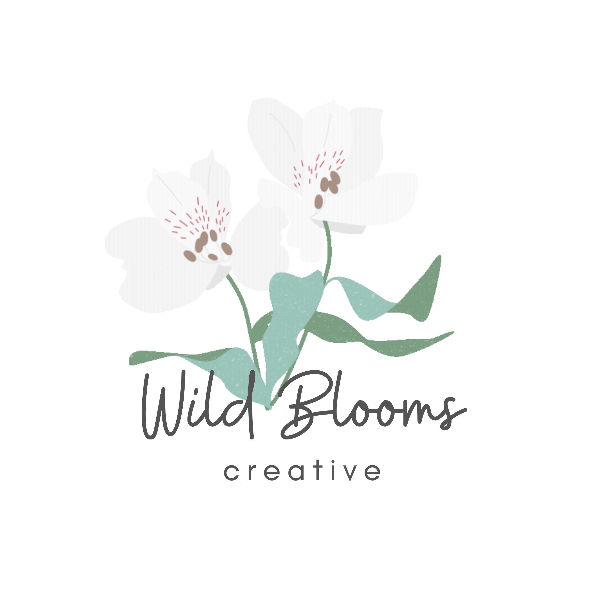 Wild Blooms Animated Website Logo Boutique Branding Floral Video Moving ...