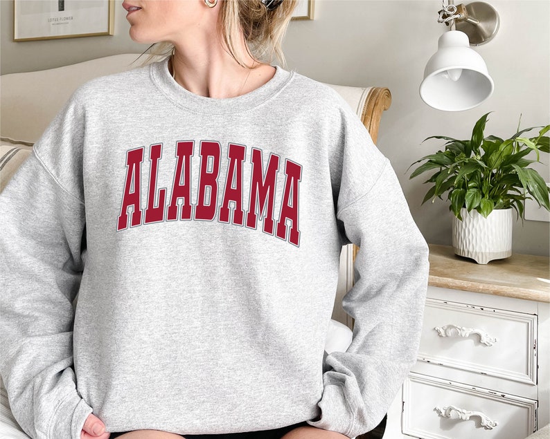 Alabama Sweatshirt, Faded Vintage Aesthetic, ROLL TIDE Sweatshirt ...