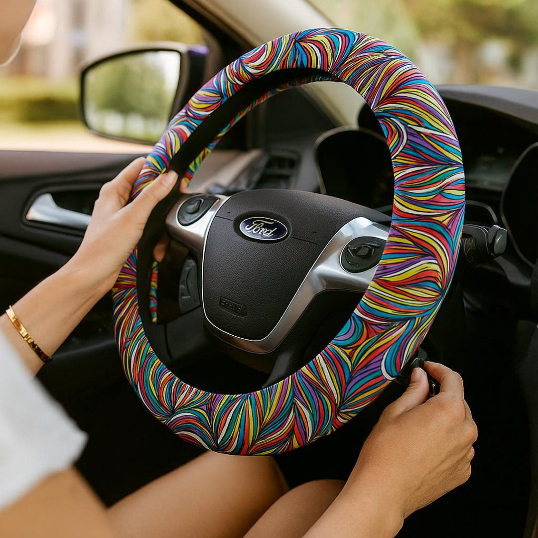 Steering Wheel Cover Abstract – Modern Steer Wheelcover – Car Lovers ...