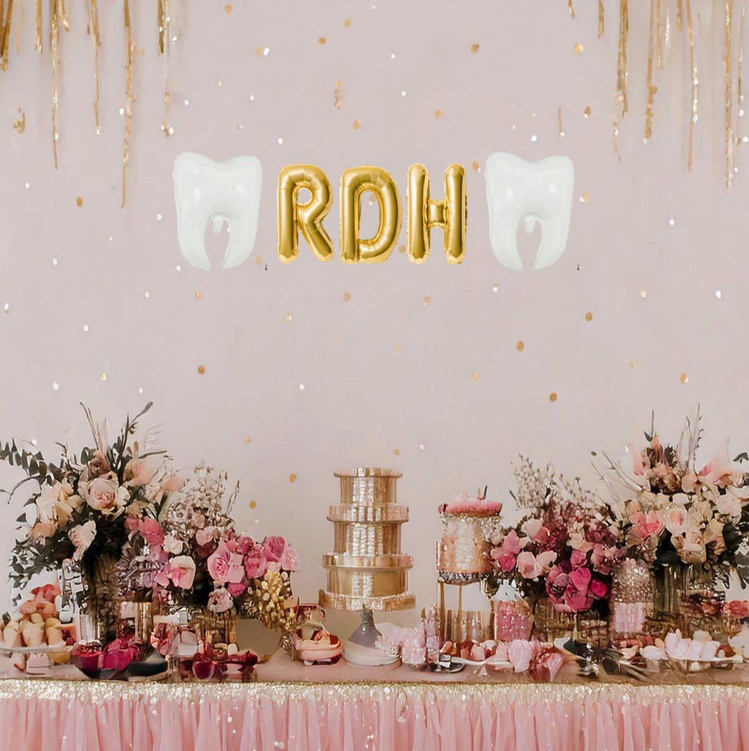 RDH Balloon Banner, Registered Dental Hygienist Graduation Party Decor ...