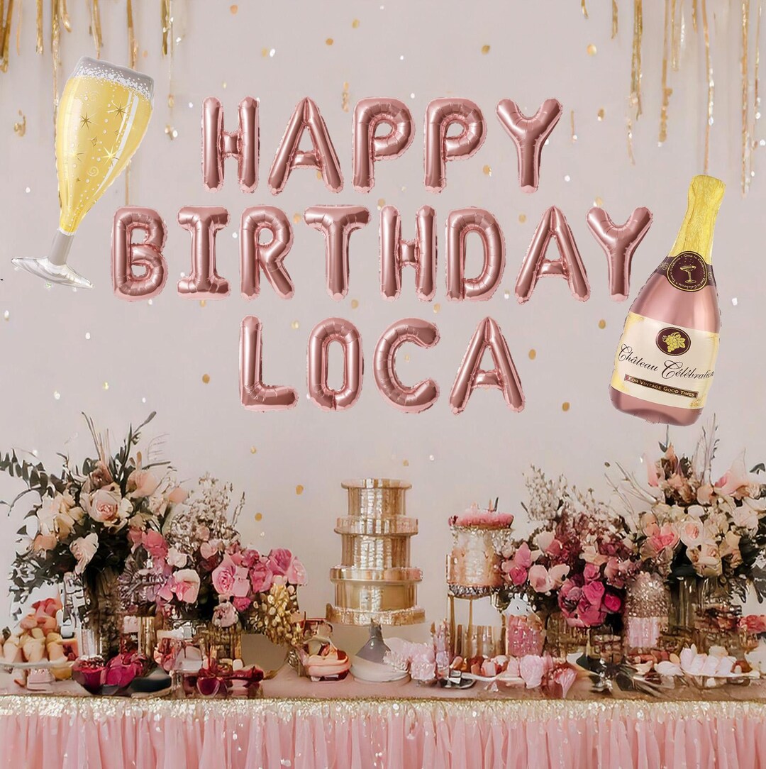 Happy Birthday Loca Balloons, 25th Birthday Funny Balloons, Funny ...