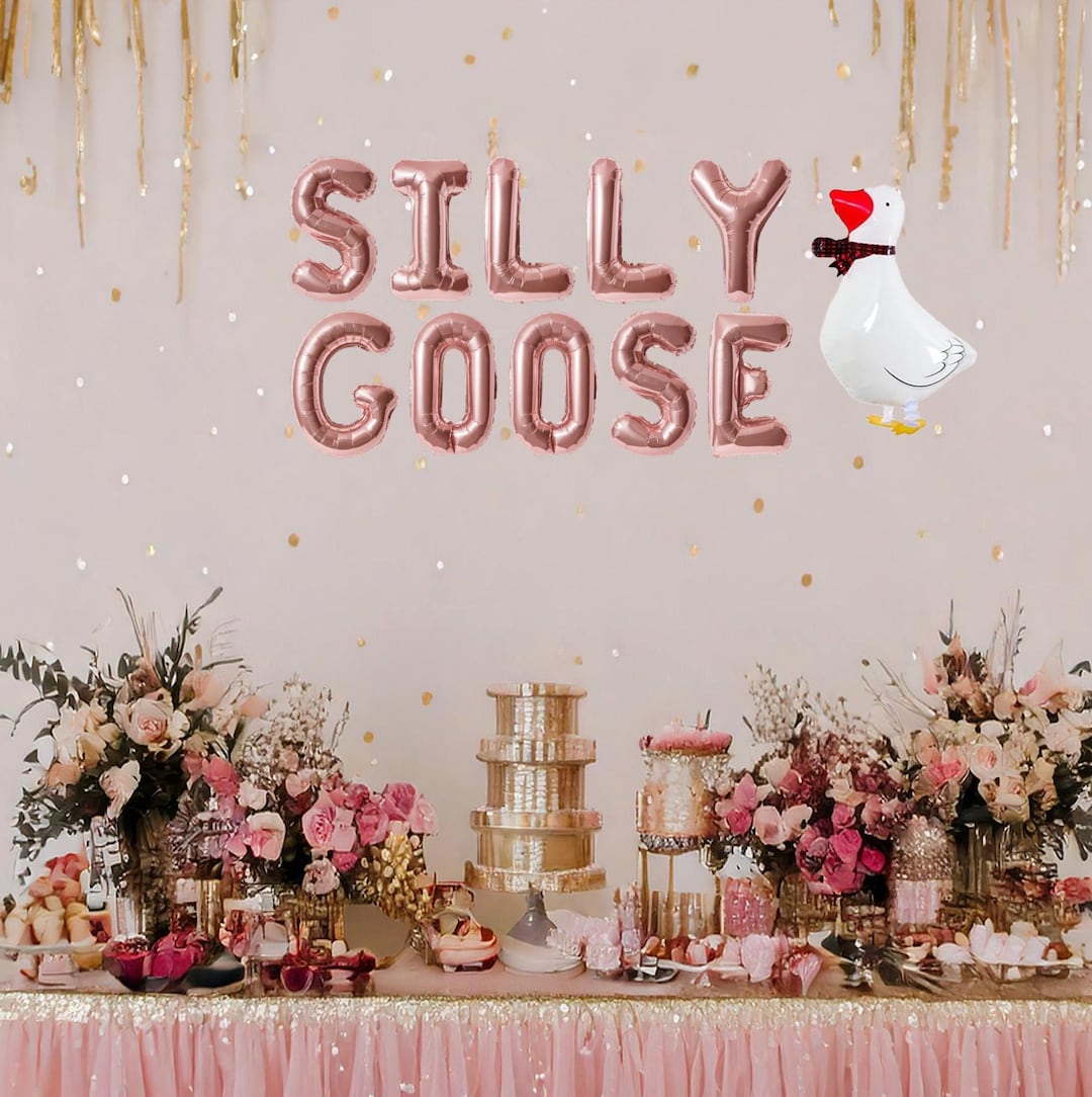 One Silly Goose Birthday Balloons, Goose Themed First Birthday ...