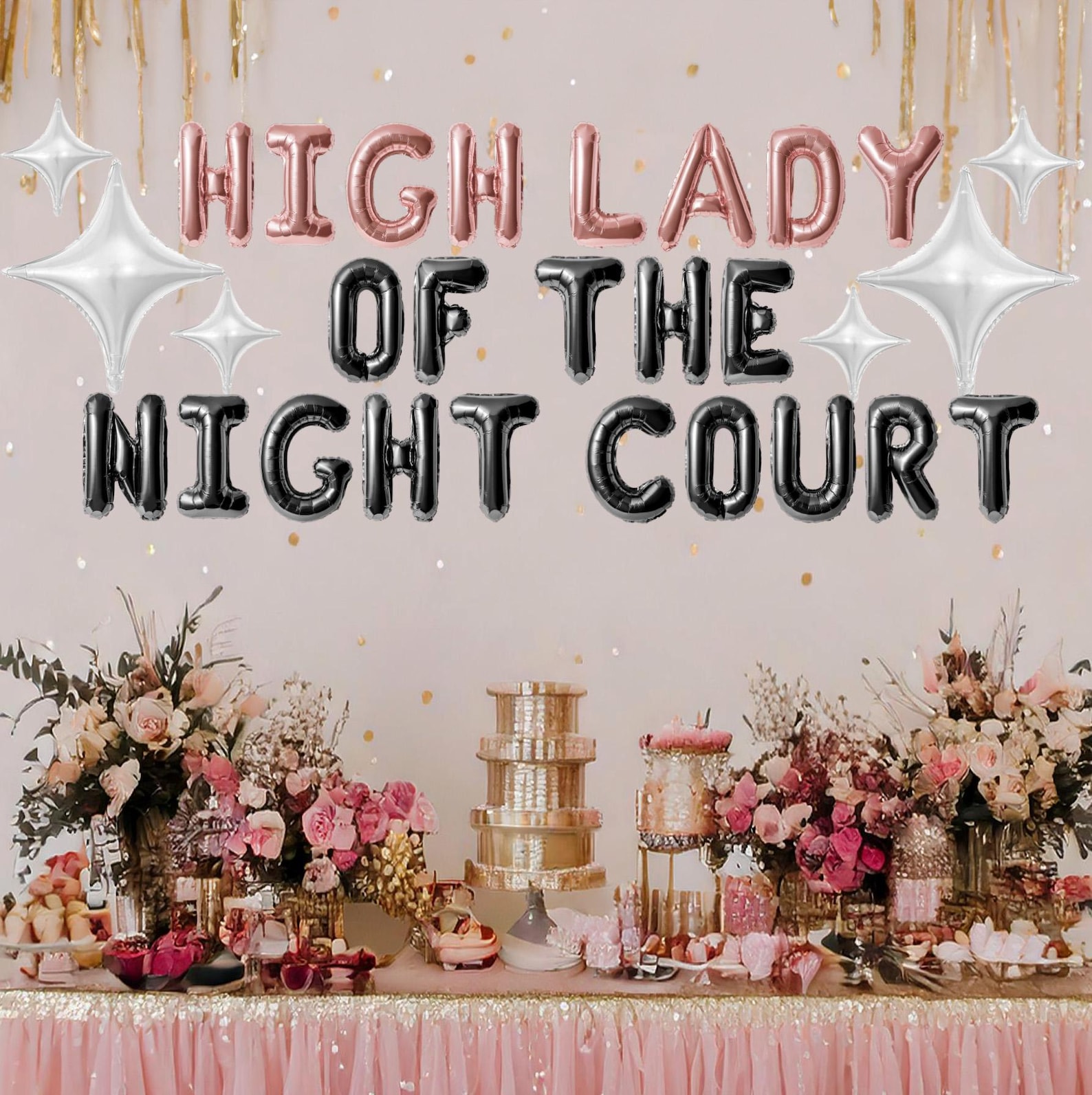 High Lady of the Court Balloon Banner, Fantasy Themed Bachelorette ...