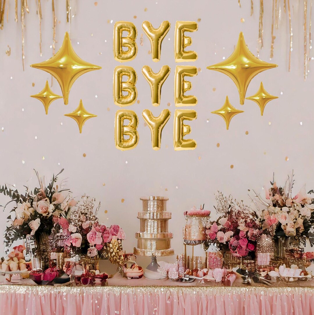 Bye Bye Balloon Banner, Divorce Party Decorations, Retirement Party ...