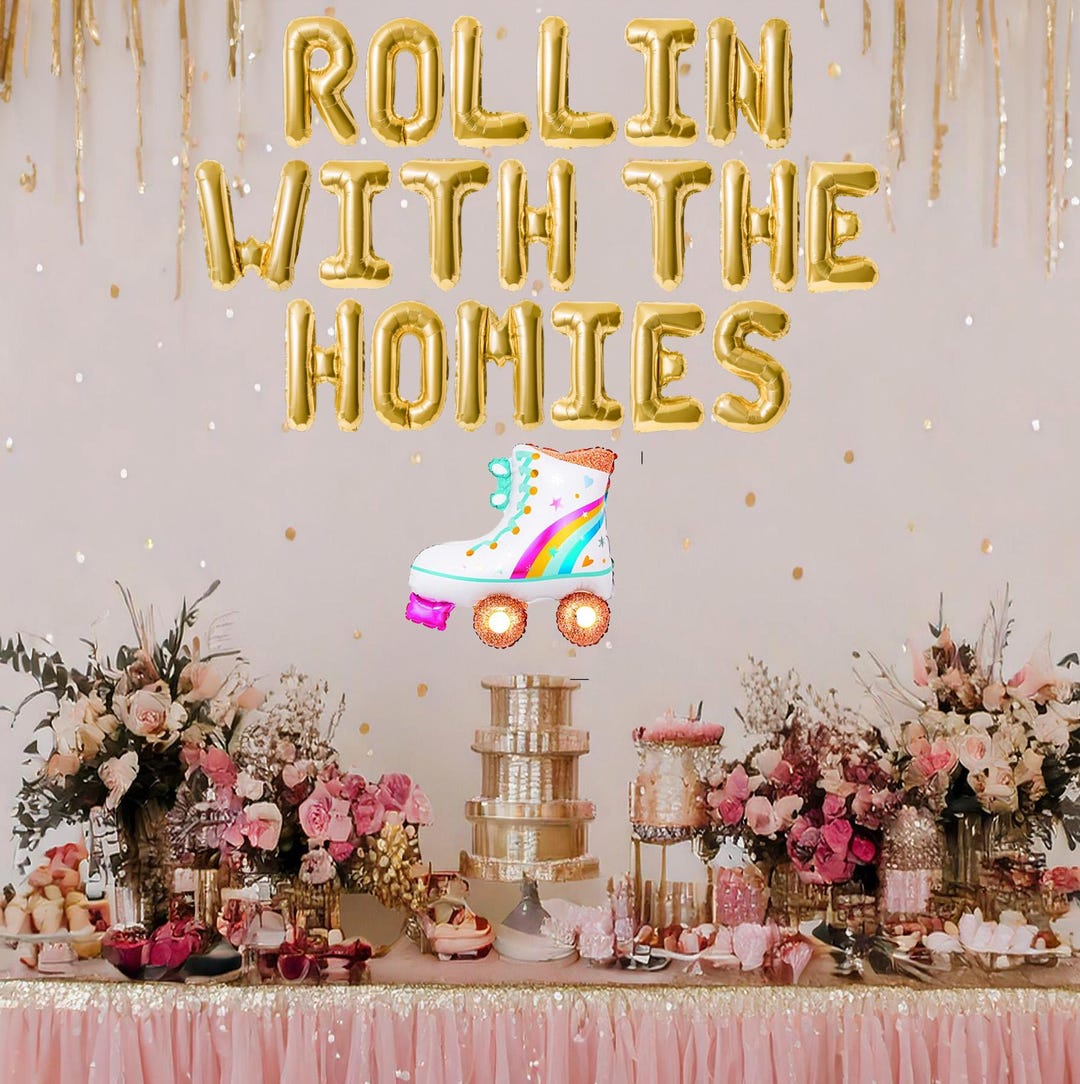 Roller Skate Theme Birthday Party Decorations, Rollin With the Homies ...