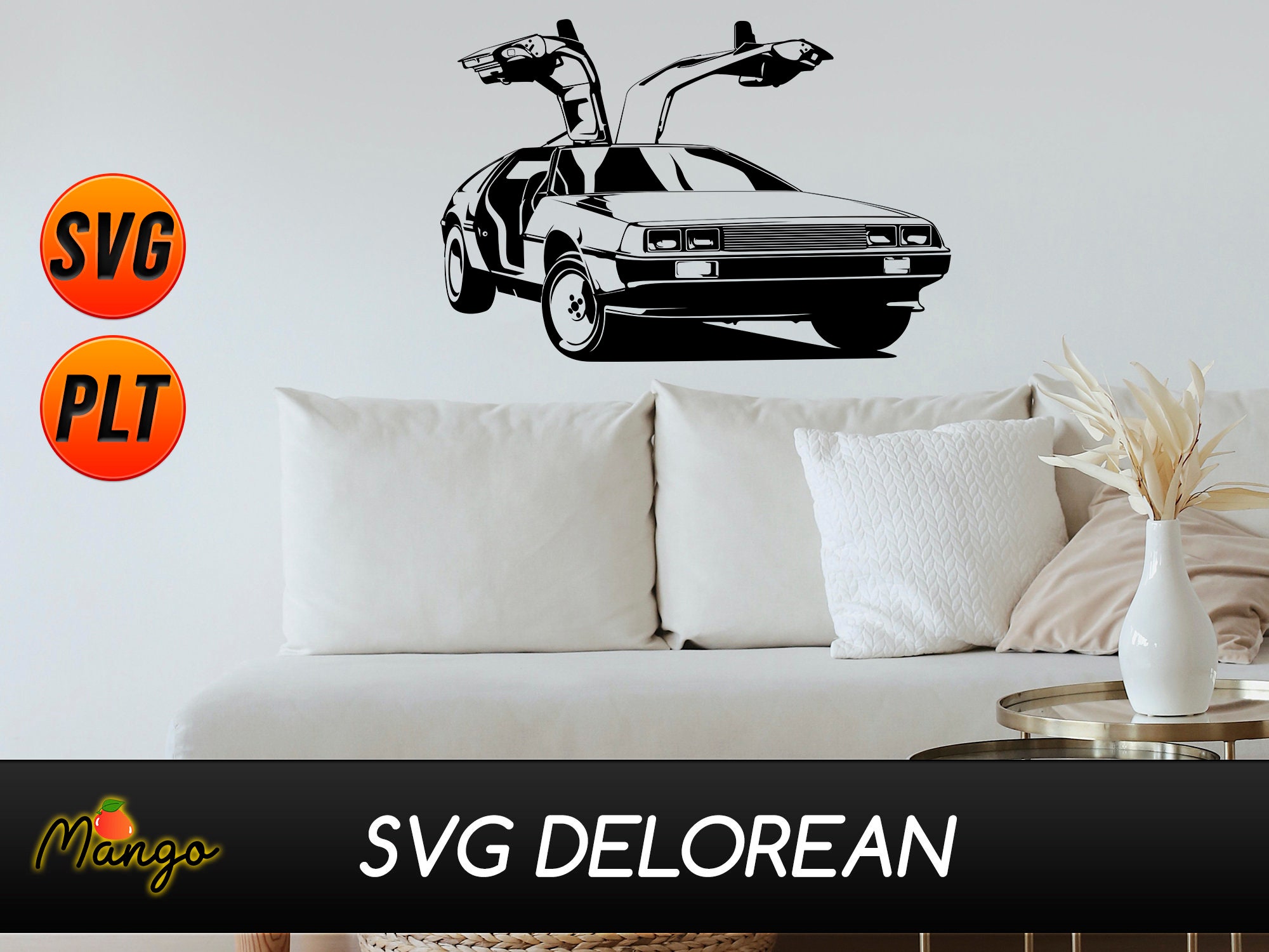 Delorean SVG | Back to the Future Vinyl File - Etsy