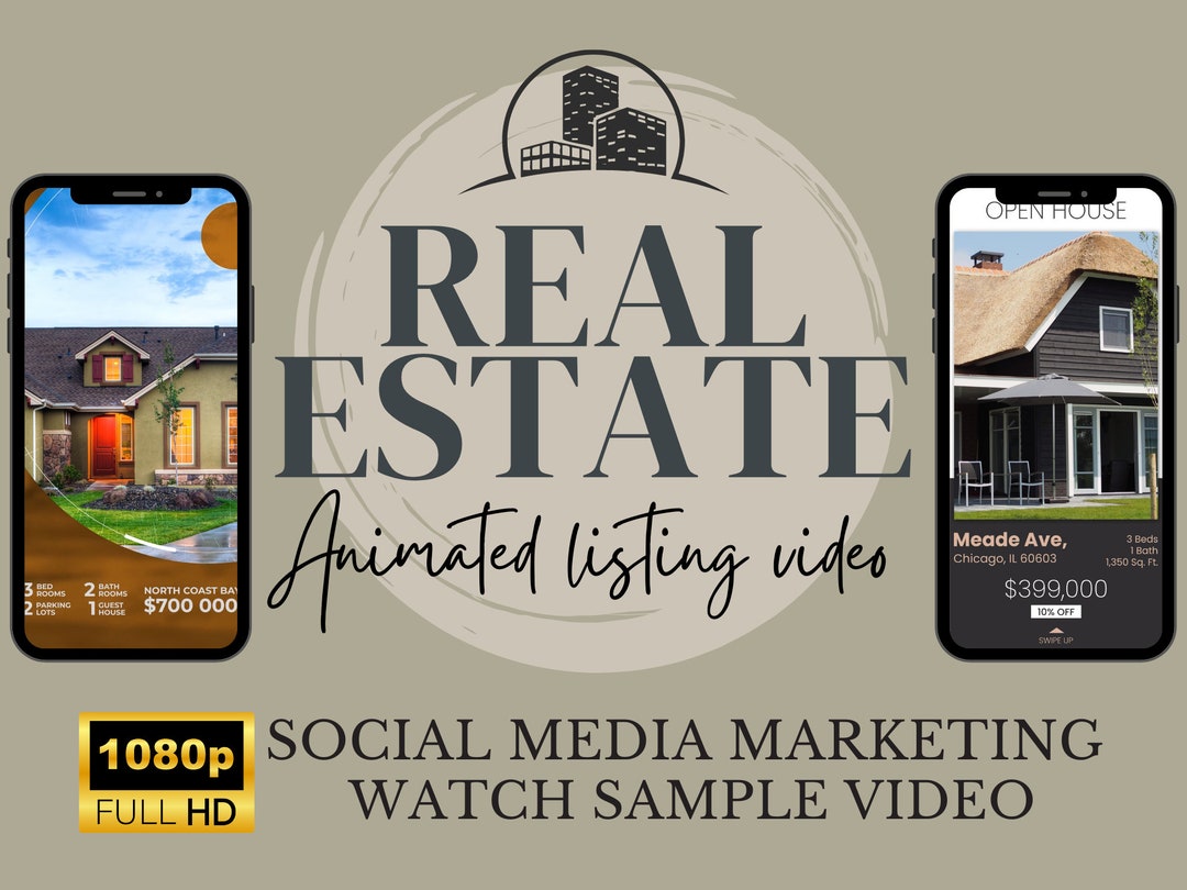 Real Estate Custom Animated Video for Social Media Merketing, Instagram ...