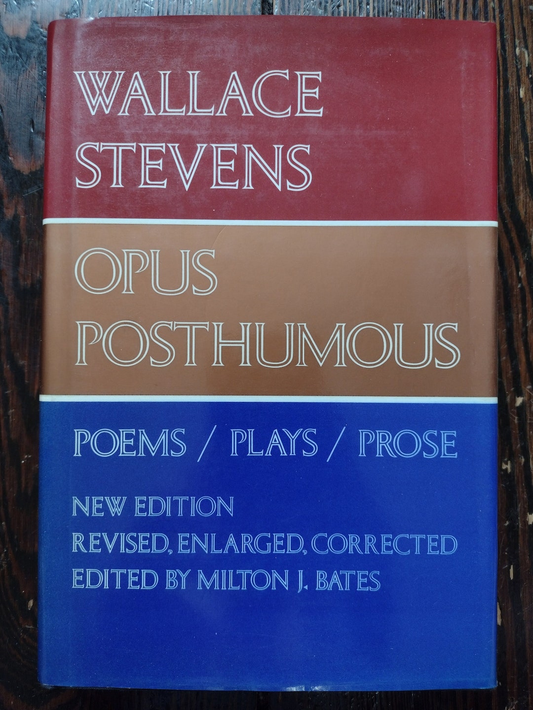 Wallace Stevens, Opus Posthumous: Poems, Plays, Prose (enlarged, Revised, Corrected) - Etsy