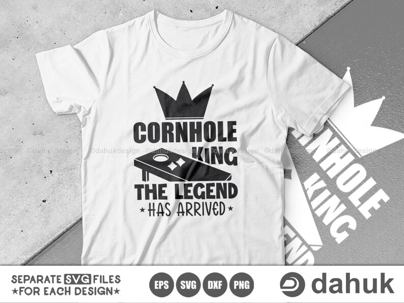 Cornhole King the Legend Has Arrived Cornhole Quotes SVG | Etsy