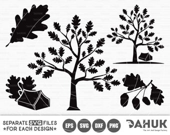 Oak Leaf Design - Etsy