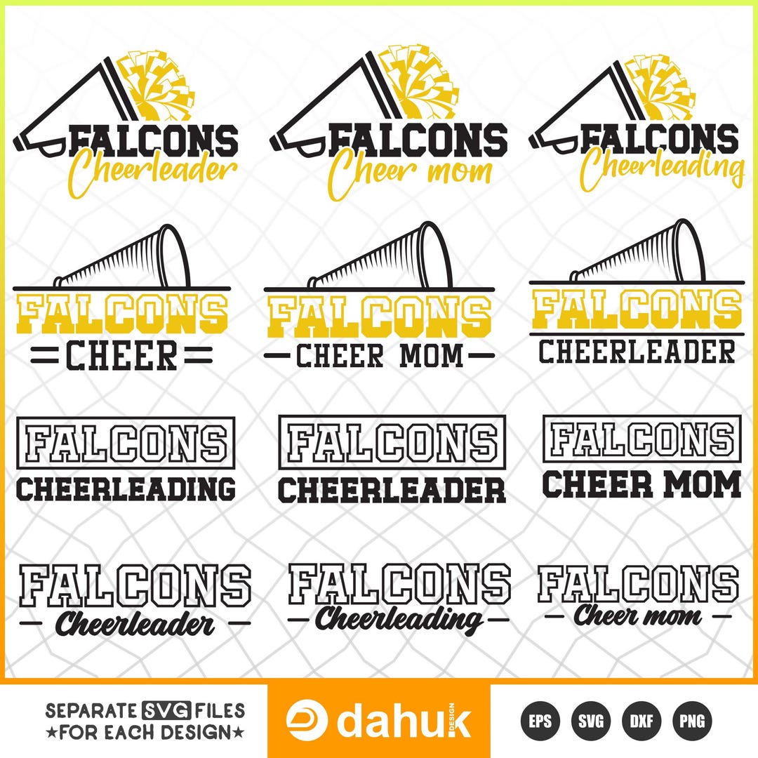 Falcons Cheer SVG Mom PNG Cheer MOM Falcons Vibes Sublimation Cut File ...