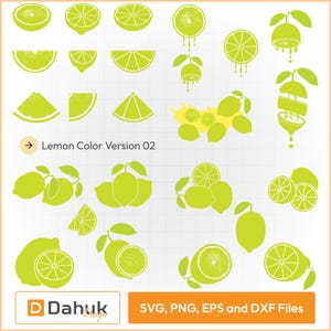 Lemon SVG Bundle Cut File, Lime Svg, Lemonade Svg, Summer Svg - Etsy