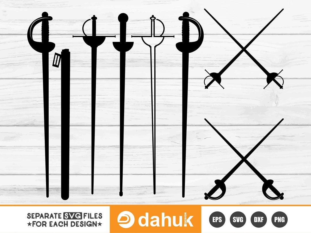 Espada de esgrima SVG, Espada SVG, Espada de esgrima, Esgrima SVG ...