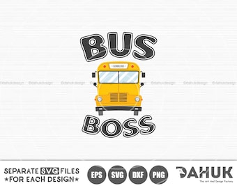 Bus Boss Svg - Etsy