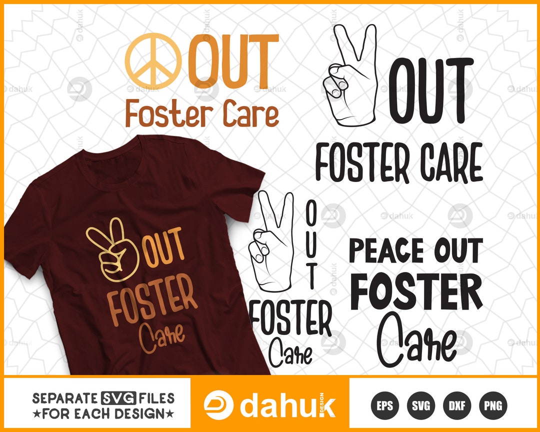 Adoption SVG, Peace Out Foster Care, Foster Care, New Baby Svg, Family ...