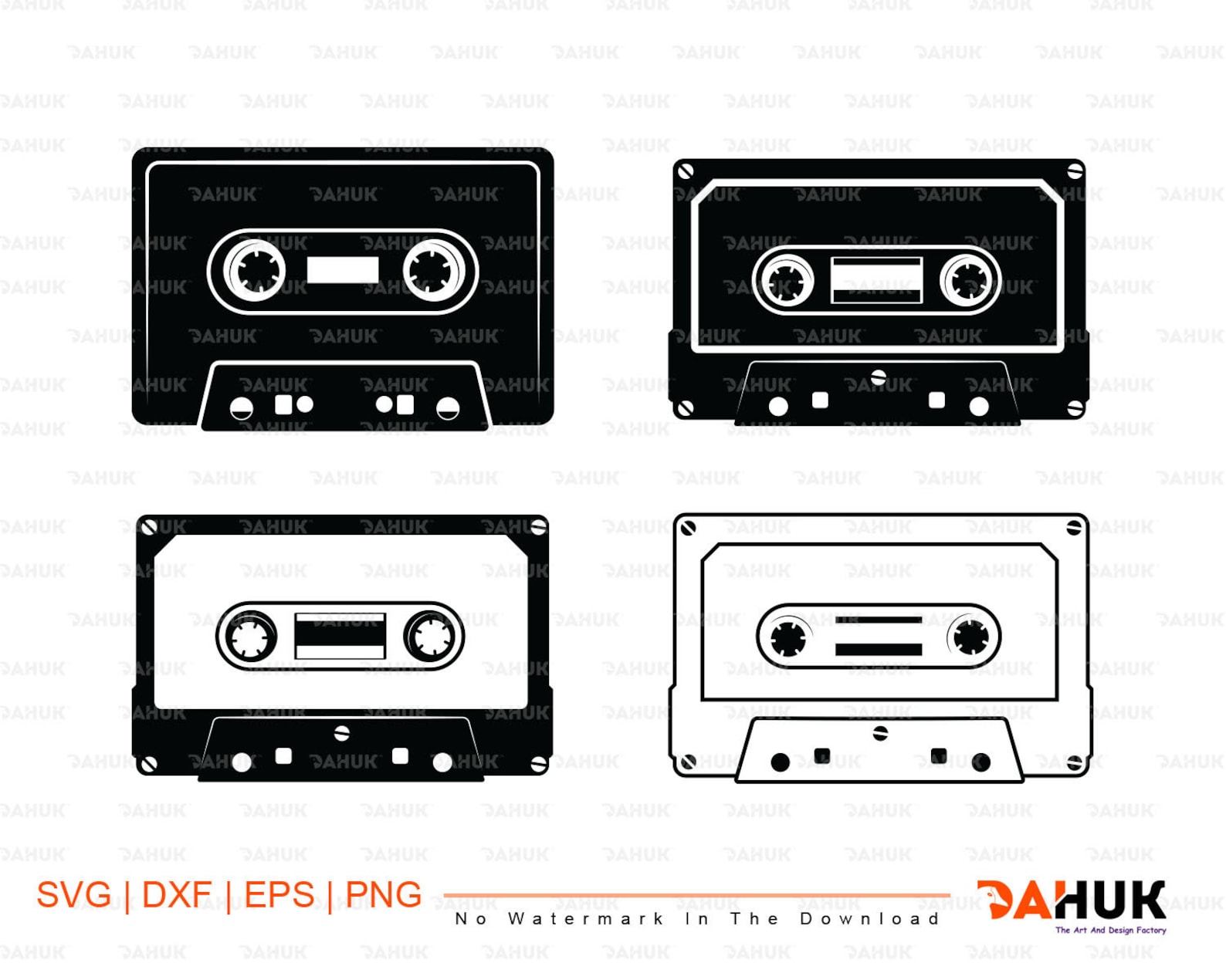Cassette Svg Cassette Tape Svg Silhouette Music Vector - Etsy