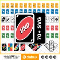 Uno Card Svg - Etsy