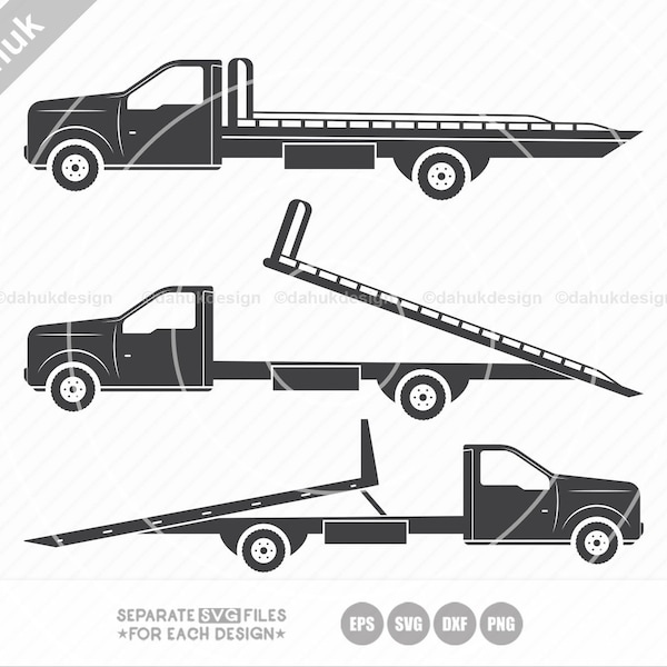 Rollback Truck Svg - Etsy