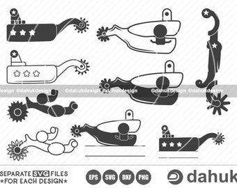 Spurs Outline SVG Spurs SVG Cowboy Svg Spurs Clipart Spurs - Etsy