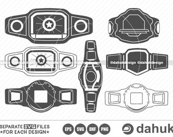 Champion Belt Dxf - Etsy