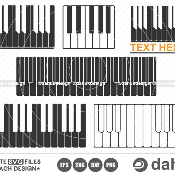 Piano Keys Svg - Etsy