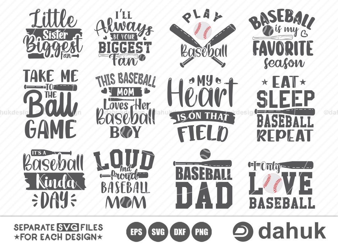 Baseball SVG Bundle Baseball Funny Quotes SVG - Etsy