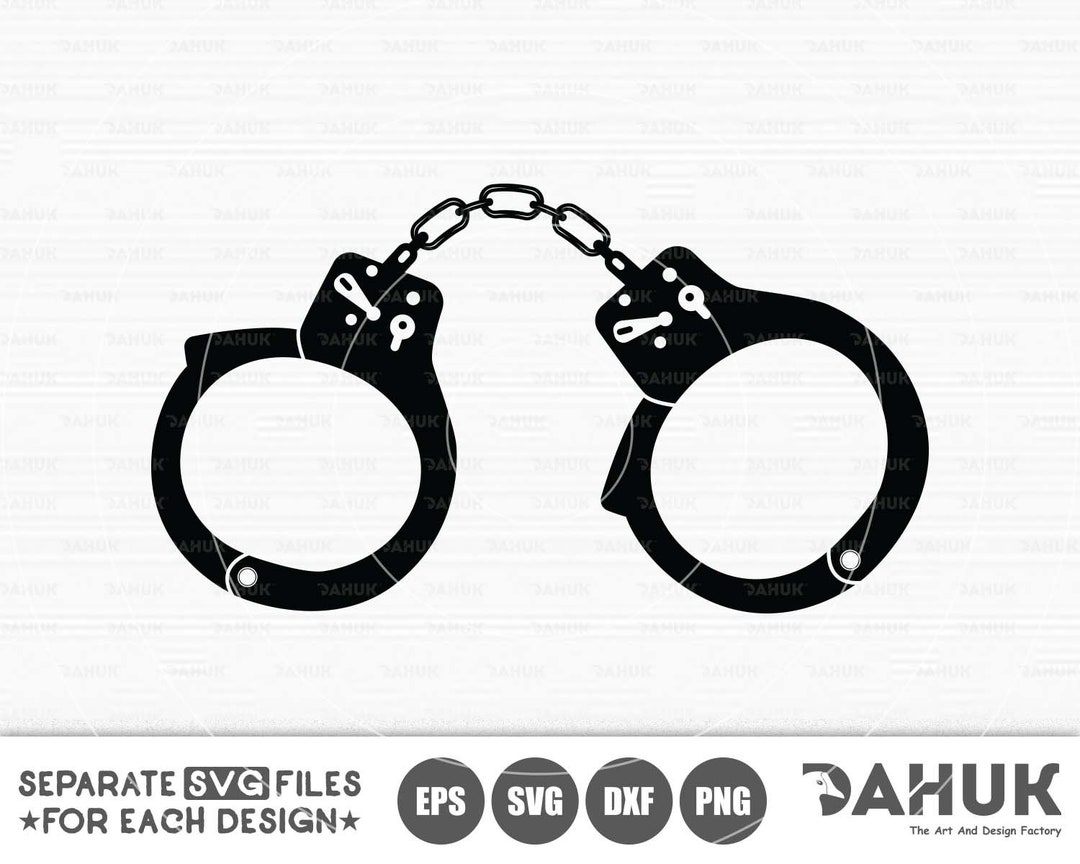 Handcuff SVG Files, Handcuff clipart, Cut file, for silhouette, svg ...