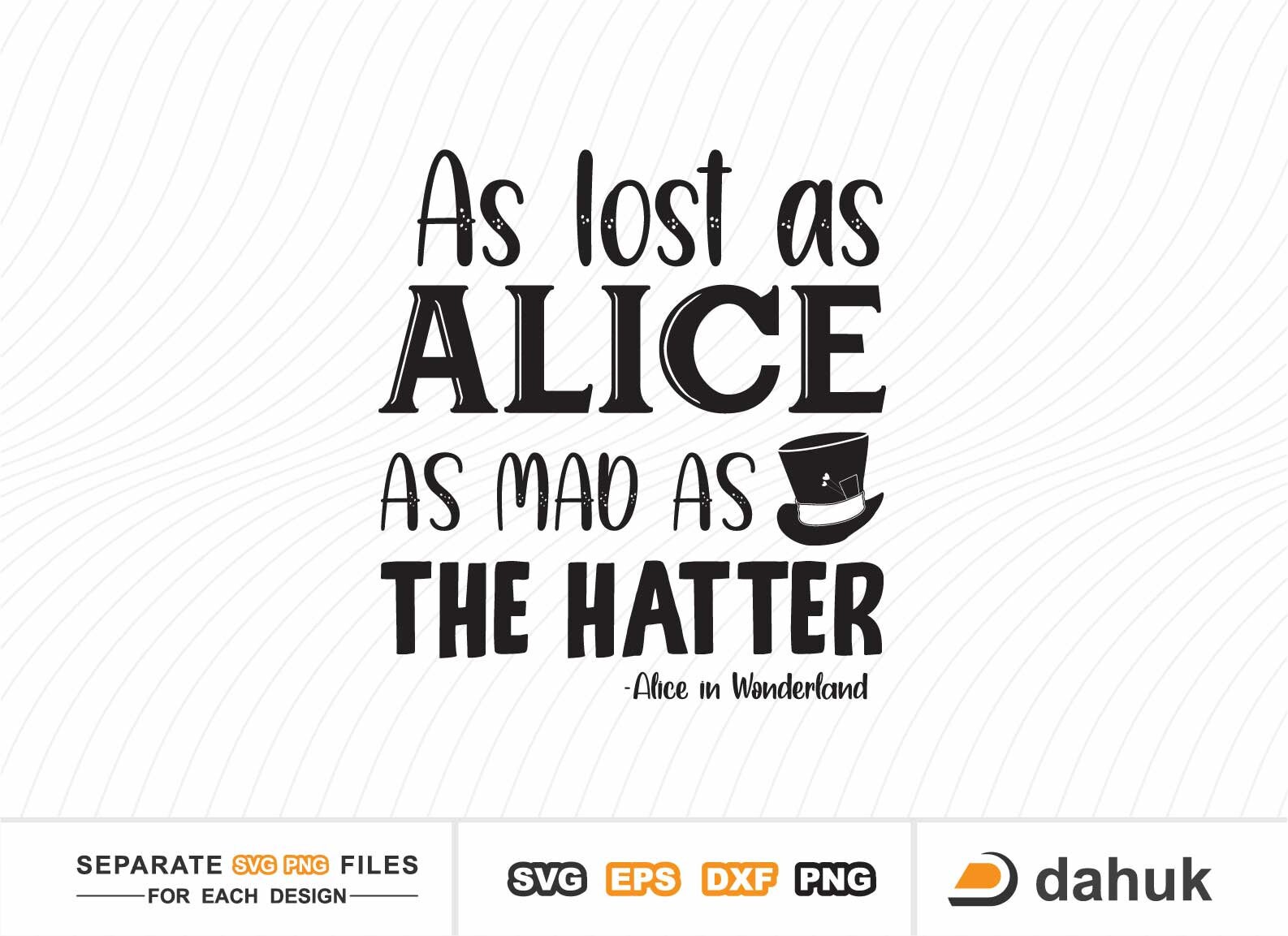 Alice in Wonderland SVG Alice Quotes SVG Alice Saying Svg - Etsy Australia