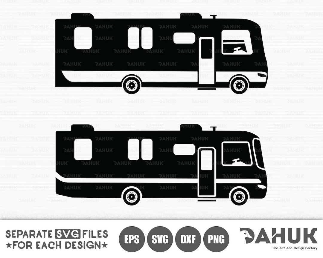 Class A Motorhome Svg, Camper Van Svg, RV Camper, Cut File for ...