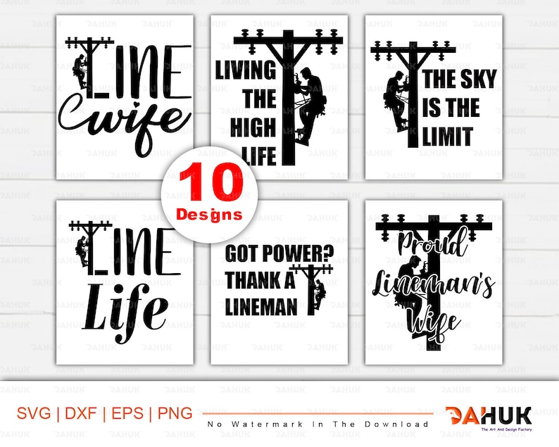 Lineman Svg Bundle Thankalineman Svg Lineman Wife Lineman - Etsy