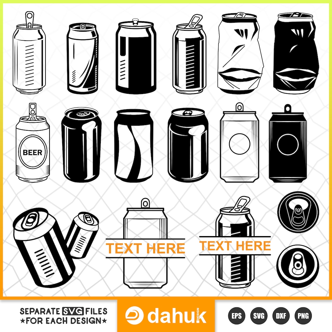 Beer Can SVG, Soda Can SVG, Aluminum Can SVG, Beer Can Clipart, Beer ...
