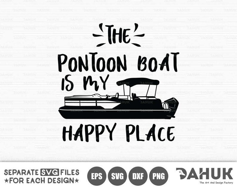 Pontoon Boat SVG Bundle Party in Slow Motion Svg Pontoon | Etsy