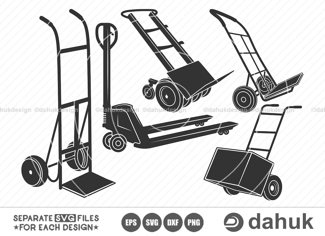 Hand Truck SVG Delivery Svg Hand Truck With Boxes Svg Hand - Etsy